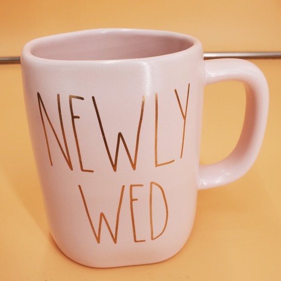 Rae Dunn | Dining | Rae Dunn Coffee Mug Newly Wed Pink And Rose Gold ...